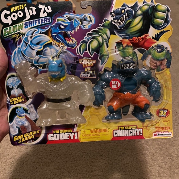 Toys | Heroes Of Goo Jit Zu Glow Shifters Tyro Versus Vs Rock Jaw Pack | Poshmark